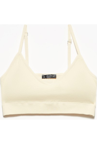 Dilvin 3568 Destekli Bra-Krem
