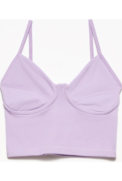 Dilvin 3647 Göğüs Cuplu Top-Lila