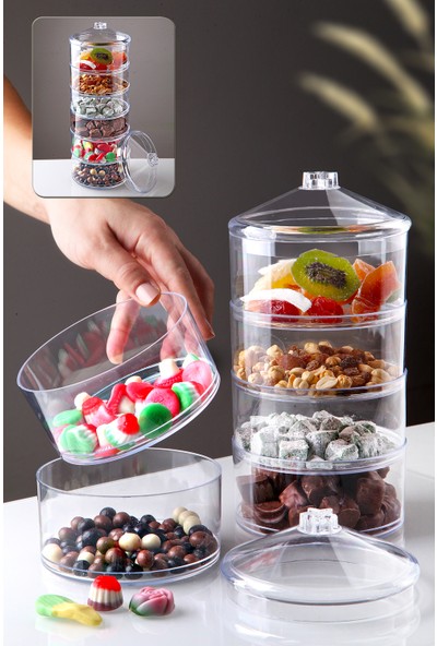 Kitchen Life 6 Katlı Ayrılabilir Pratik Saklama Kabı Kitchen Life 6 Katlı Ayrılabilir Pratik Saklama Kabı