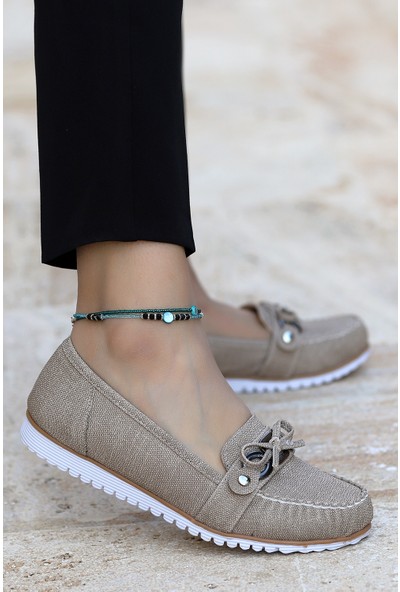 Ayakland Cns 3106 Kadın Günlük Babet Ayakkabı Vizon Ayakland Cns 3106 Kadın Günlük Babet Ayakkabı Vizon