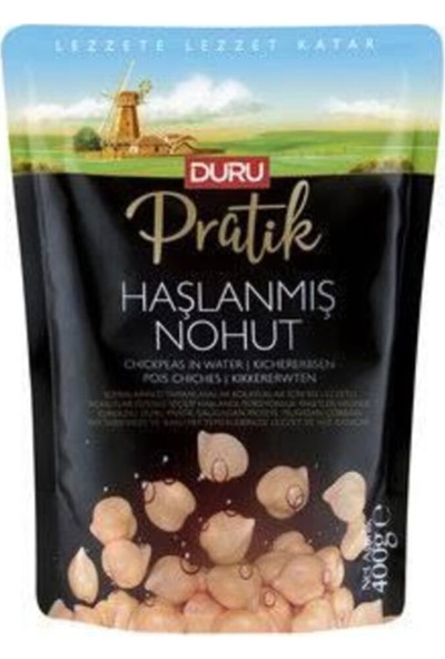 Duru Bakliyat Duru Pratik Haşlanmış Nohut 400 gr x 3'lü
