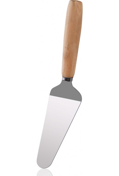 Kitchen Life Bambu Saplı Metal Servis Spatulası Kitchen Life Bambu Saplı Metal Servis Spatulası
