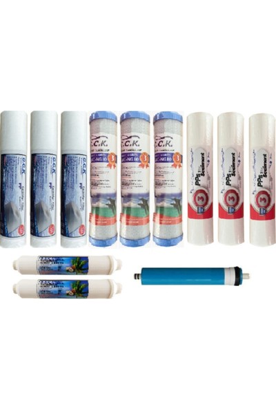 Açık Kasa Su Arıtma Filtresi 12 Adet 2 Yıllık Filtre Seti Avantajlı Paket Açık Kasa Su Arıtma Filtresi 12 Adet 2 Yıllık Filtre Seti Avantajlı Paket