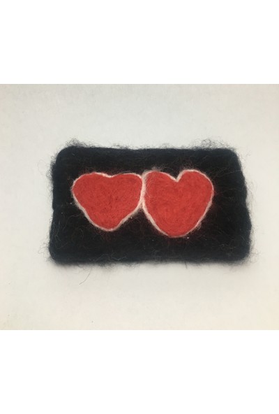 Süslü Toka Aksesuar Kalp Desenli Süslü Süs Keçe Sabun