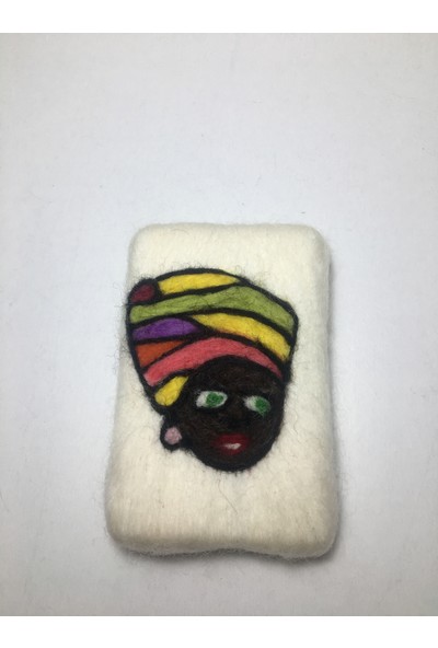 Süslü Toka Aksesuar Siyahi Süslü Kız Desenli Süslü Süs Keçe Sabun