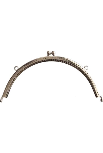 Angel Çanta Aksesuar 20 cm Gümüş Renk Çanta, Cüzdan Klipsi Düz No:3