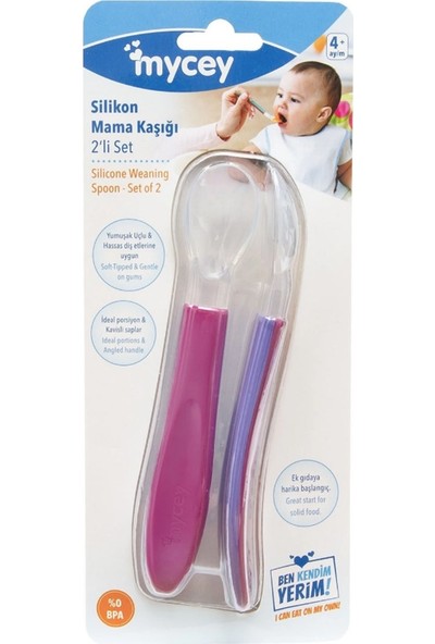 Mycey Silikon Uçlu 2'li Kaşık TCM06215