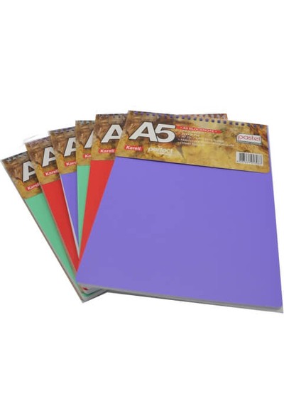 Piev A5 Kareli Defter Renkli 6'lı Piev A5 Kareli Defter Renkli 6'lı