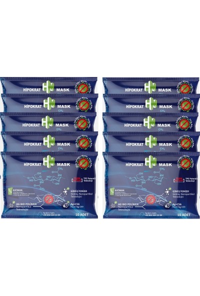 Hipokrat Mask 4+4 Katman Hipokrat Mask Cerrahi Maske Beyaz 100'LÜ Hipokrat Mask 4+4 Katman Hipokrat Mask Cerrahi Maske Beyaz 100'LÜ