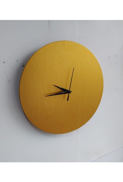 Bahat Altın Varaklı Ahşap Mutfak Duvar Saati Camsız Rakamsız 26 cm Bahat Altın Varaklı Ahşap Mutfak Duvar Saati Camsız Rakamsız 26 cm