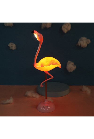 Hediyesahibi Hediye Sahibi LED Işıklı Şarjlı Usb'li Flamingo Dekoratif Gece Lambası Hediyesahibi Hediye Sahibi LED Işıklı Şarjlı Usb'li Flamingo Dekoratif Gece Lambası