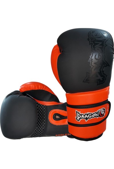 Dragon Eagle Muay Thai, Kickboks ve Boks Eldiveni Siyah Turuncu