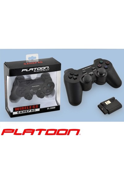 Platoon Kol Pc-Ps2-Ps3 Analog Titreşimli Wireless Platoon PL-2860 Platoon Kol Pc-Ps2-Ps3 Analog Titreşimli Wireless Platoon PL-2860