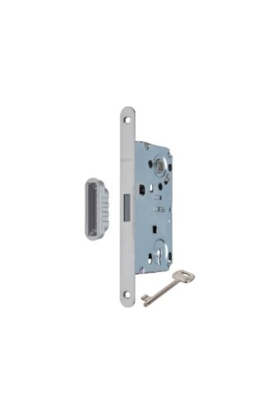 Hafele Manyetik Kilit Oda Tipi Mat Krom Renkli 50/18MM Hafele Manyetik Kilit Oda Tipi Mat Krom Renkli 50/18MM