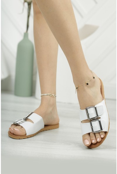 Modafrato Wzy Tokalı Kadın Terlik Dış Mekan ve Ev Terliği