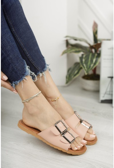 Modafrato Wzy Tokalı Kadın Terlik Dış Mekan ve Ev Terliği