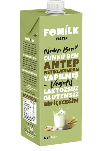 Fomilk Antep Fıstığı Sütü 1 Lt