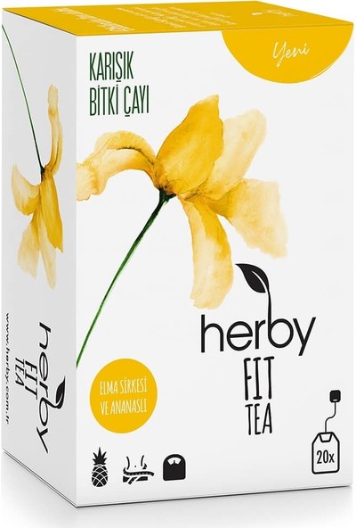 Herby Fit Tea 20'li Süzen Poşet - Elma Sirkeli