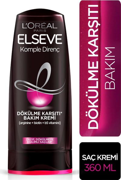 L'oréal Paris Elseve Komple Direnç Dökülme Karşıtı Bakım Kremi 360 ml L'oréal Paris Elseve Komple Direnç Dökülme Karşıtı Bakım Kremi 360 ml