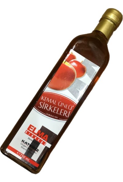 Kemal Ünlü Sirkeleri Katkısız Elma Sirkesi Cam 750 ml