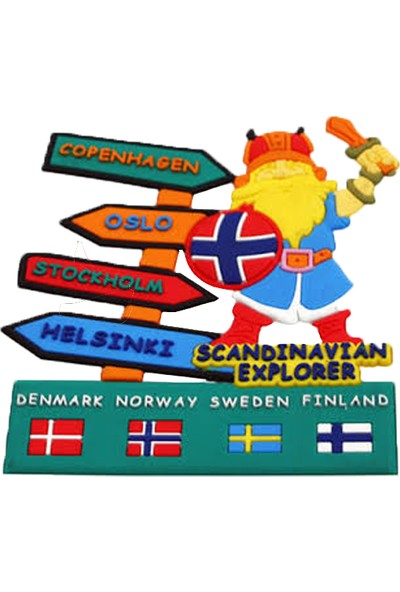 Vera Buzdolabı Magneti Avrupa Şehirleri Iskandinavya