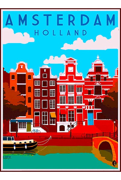 Vera Buzdolabı Magneti Avrupa Şehirleri Amsterdam 2