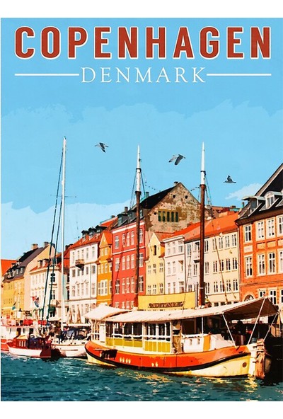 Vera Buzdolabı Magneti Avrupa Şehirleri Kopenhag