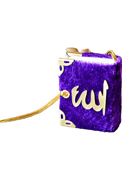 Medrese Yayınları Kadife Kaplı Mini Kuran-I Kerim - Mor Medrese Yayınları Kadife Kaplı Mini Kuran-I Kerim - Mor