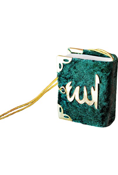 Medrese Yayınları Kadife Kaplı Mini Kuran-I Kerim - Yeşil Medrese Yayınları Kadife Kaplı Mini Kuran-I Kerim - Yeşil