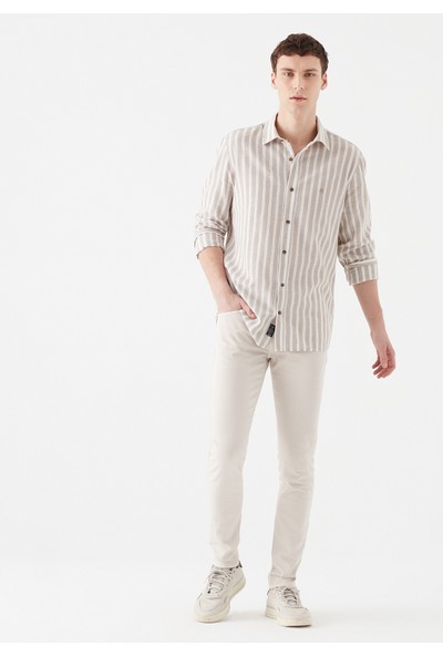 Mavi Erkek James Ekru Gabardin Pantolon 0042422763 Mavi Erkek James Ekru Gabardin Pantolon 0042422763