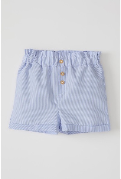 Defacto Kız Bebek Paperbag Çizgili Şort U6260A221SM