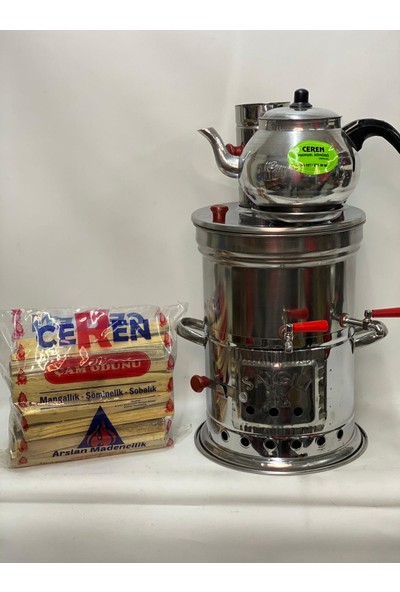 Ceren Mangal Çift Musluk Semaver Ceren Mangal Çift Musluk Semaver