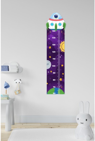 Amoris Uzay Aracında Astronot Başlıklı Boy Ölçme - Ölçüm Cetveli Duvar Sticker ASSTICKER0048 Amoris Uzay Aracında Astronot Başlıklı Boy Ölçme - Ölçüm Cetveli Duvar Sticker ASSTICKER0048