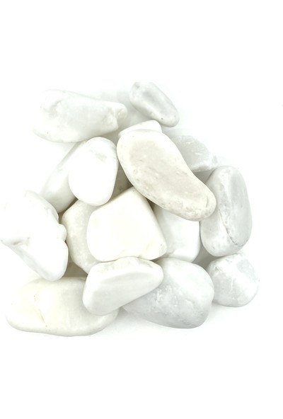 Ender Peyzaj Dolomit Taş Doğal Beyaz Taş Süs Taşı 4-6 cm 25 kg