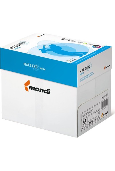 Mondi Maestro Extra A3 Gramajlı Fotokopi Kağıdı 100 gr 1 Koli 5 Paket Mondi Maestro Extra A3 Gramajlı Fotokopi Kağıdı 100 gr 1 Koli 5 Paket