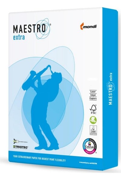 Mondi Maestro Extra A4 Gramajlı Fotokopi Kağıdı 100 gr 1 Paket Mondi Maestro Extra A4 Gramajlı Fotokopi Kağıdı 100 gr 1 Paket
