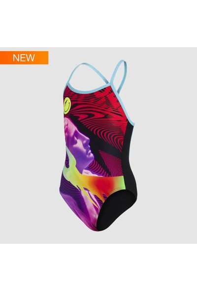 Speedo V Back Jf Yüzücü Kız Çocuk Mayosu