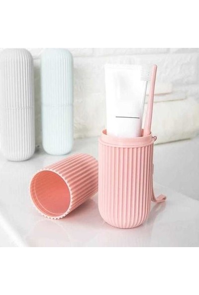 Cmt Seyahat Tipi Diş Macun Fırça Saklama ve Taşıma Kabı Diş Fırçalık Pembe Cmt Seyahat Tipi Diş Macun Fırça Saklama ve Taşıma Kabı Diş Fırçalık Pembe