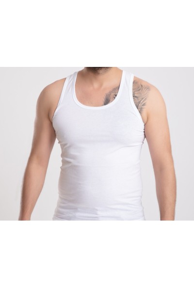 MySof Premium Erkek Pamuklu Beyaz Atlet 3'lü