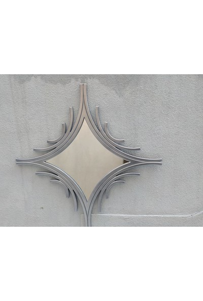 Bengi Ayna Cnc Kesim Gri