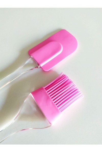 Tgr Home Pembe Silikon Spatula ve Yumurta Fırçası Seti 2'li Tgr Home Pembe Silikon Spatula ve Yumurta Fırçası Seti 2'li