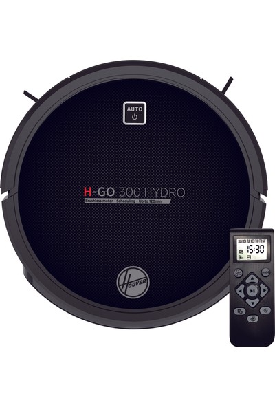 Hoover H-GO 300 HYDRO 2si 1 Arada Akıllı Robot Süpürge ve Paspas Siyah