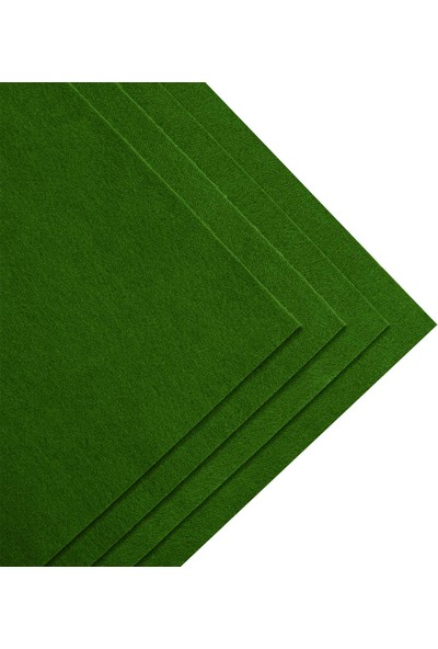 Toptan Keçe Kalın Keçe Hobi Keçe 2 mm 50 x 50 cm Çimen Yeşili