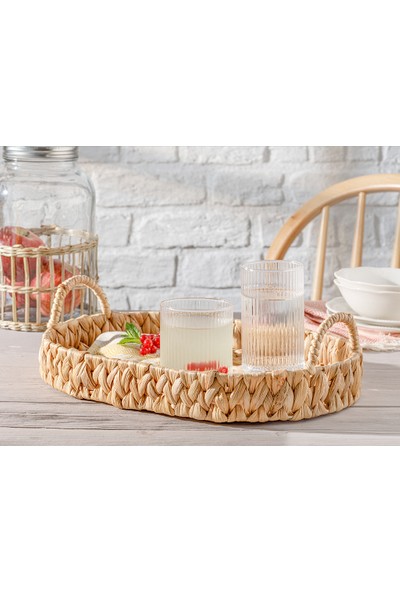 English Home Lukas Hasır Tepsi 40 cm