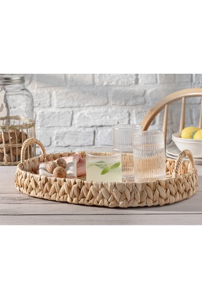 English Home Lukas Hasır Tepsi 35 x 45 cm