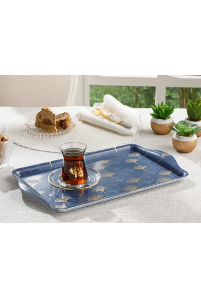 English Home Gingko Biloba Melamin Dikdörtgen Tepsi 39 x 24 cm English Home Gingko Biloba Melamin Dikdörtgen Tepsi 39 x 24 cm