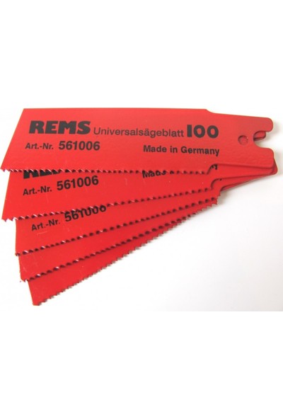 Rems 561006 Tilki Kuyruğu Testere 100 mm 5 Li Paket Rems 561006 Tilki Kuyruğu Testere 100 mm 5 Li Paket
