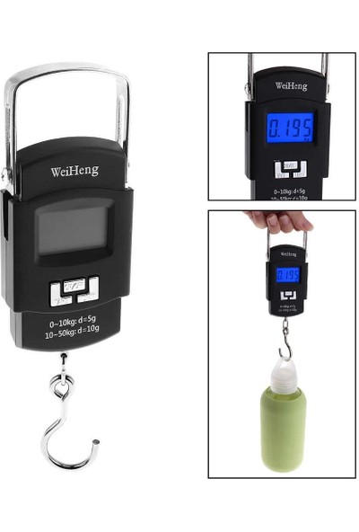 Tam İthalat Profesyonel Dijital El Terazisi El Kantarı 50 kg / 20 gr
