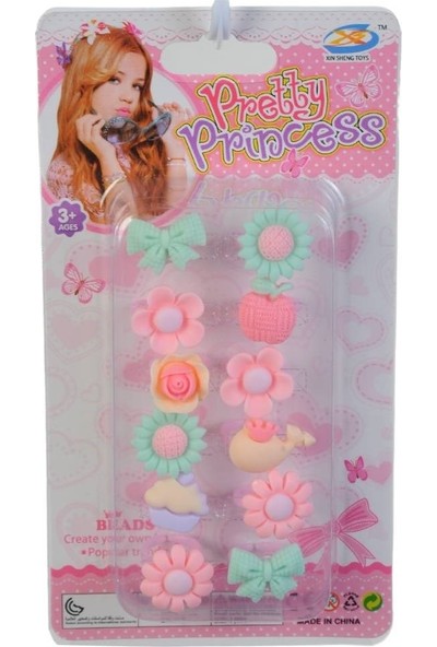 Çebi Toys Çiçekli 12LI Çocuk Yüzüğü