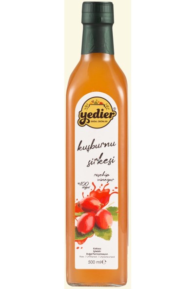Yedier Kuşburnu Sirkesi 500 ml Yedier Kuşburnu Sirkesi 500 ml